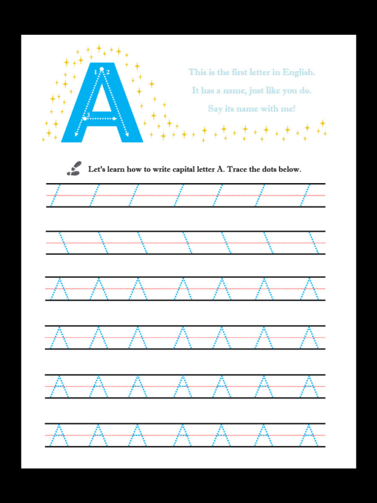 FREE Capital-Uppercase Letter Tracing Worksheets - House of Springs