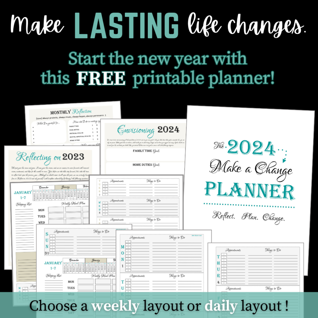 Free 2024 Printable Planner (Weekly or Daily) - House of Springs