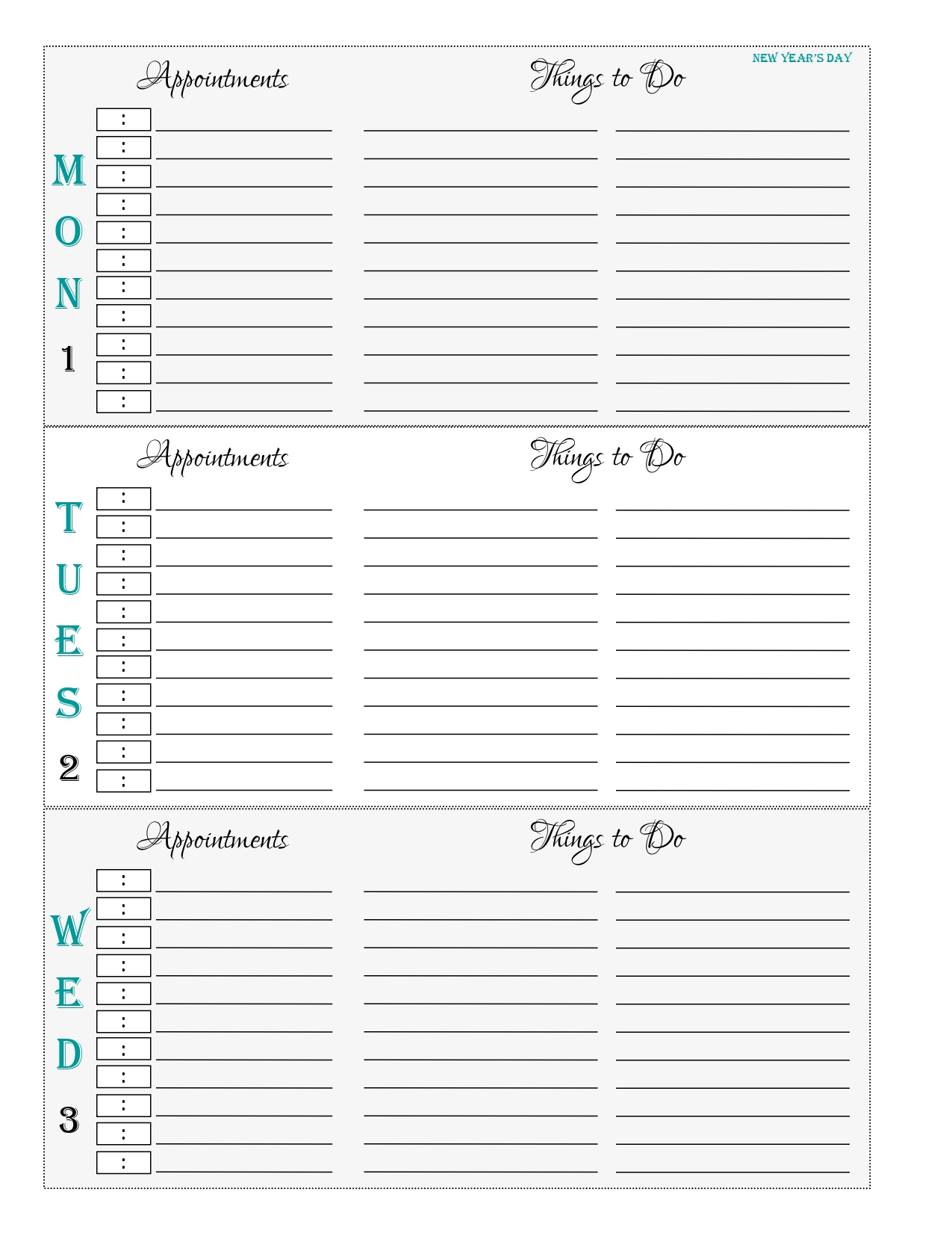 Free 2024 Printable Planner (Weekly or Daily) - House of Springs