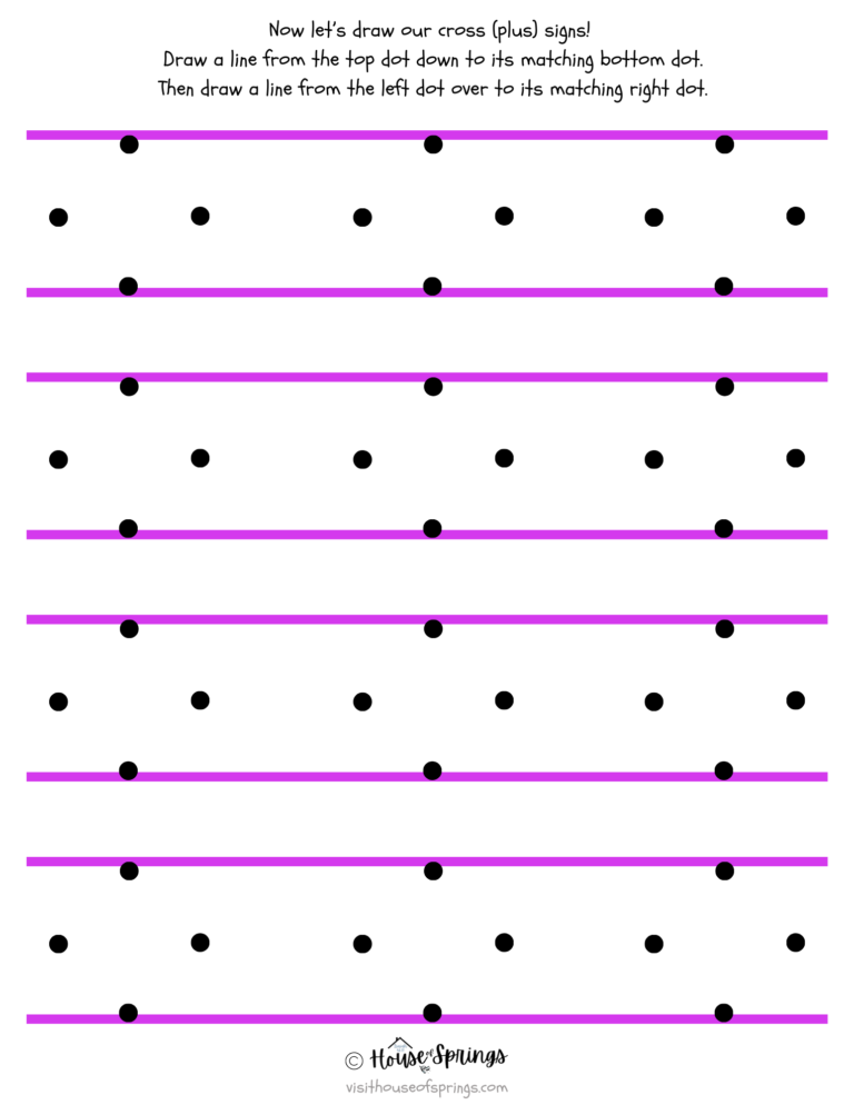 Free Prewriting Worksheets: The Cross/Plus Sign (Part Two) - House of ...